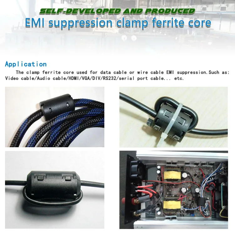 Low Permeability and High Resistivity Clip-on EMI Suppressors Ni-Zn ...