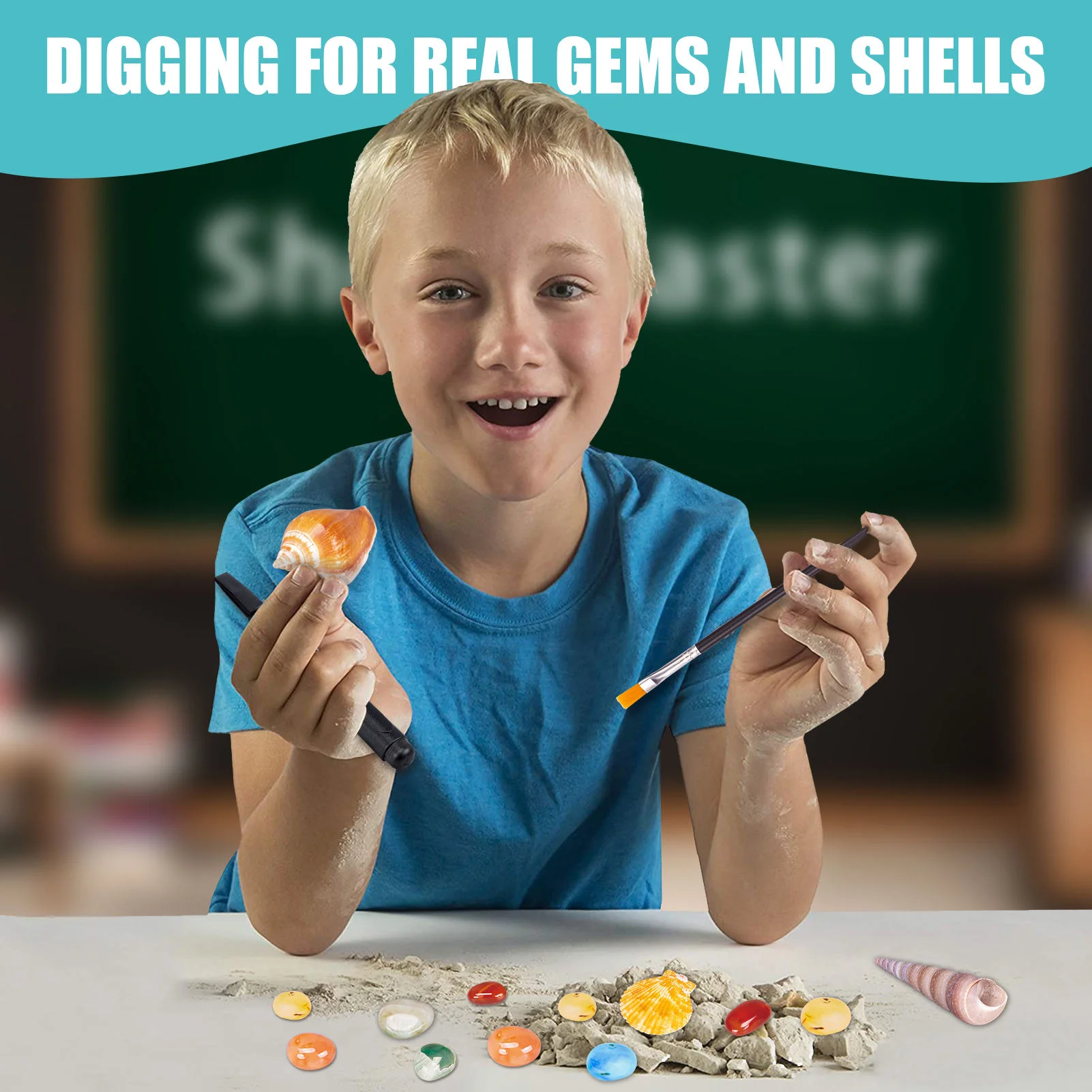 Dmg Gemstone Dig Kit Kids Toys Gemstones Digging Kits Gems Excavate ...