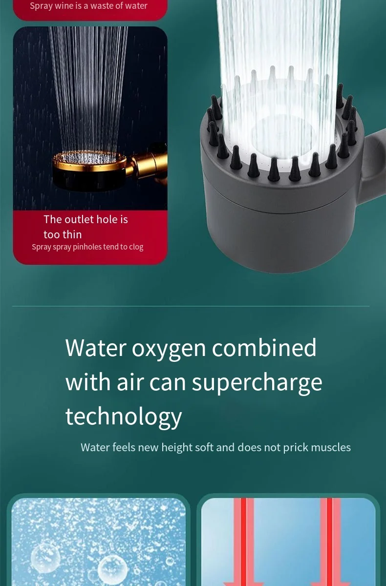 Bathroom Rainfall Handheld Shower - Save Water & Enjoy High Pressure