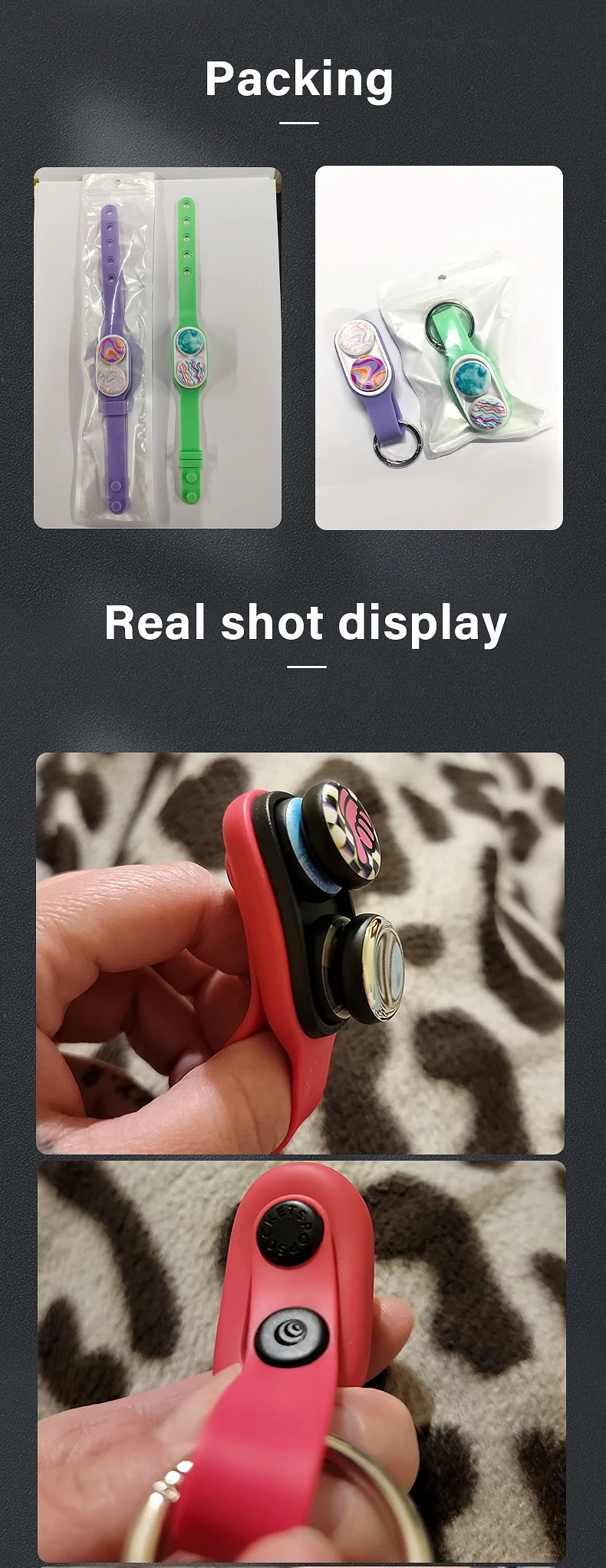 New Custom Pop Puck Fidget Magnets Decompression Toy Keychain Series Wholesale Antistress ...