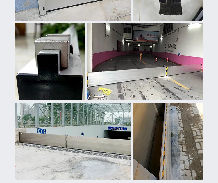 Aluminum Home Garage Door Anti Flood Barrier Control Board Water Flood ...