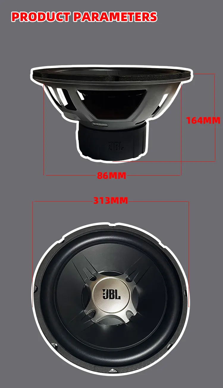 JBL GT5-S12 Car Speaker Subwoofer - 12 Inch, 1100W Power