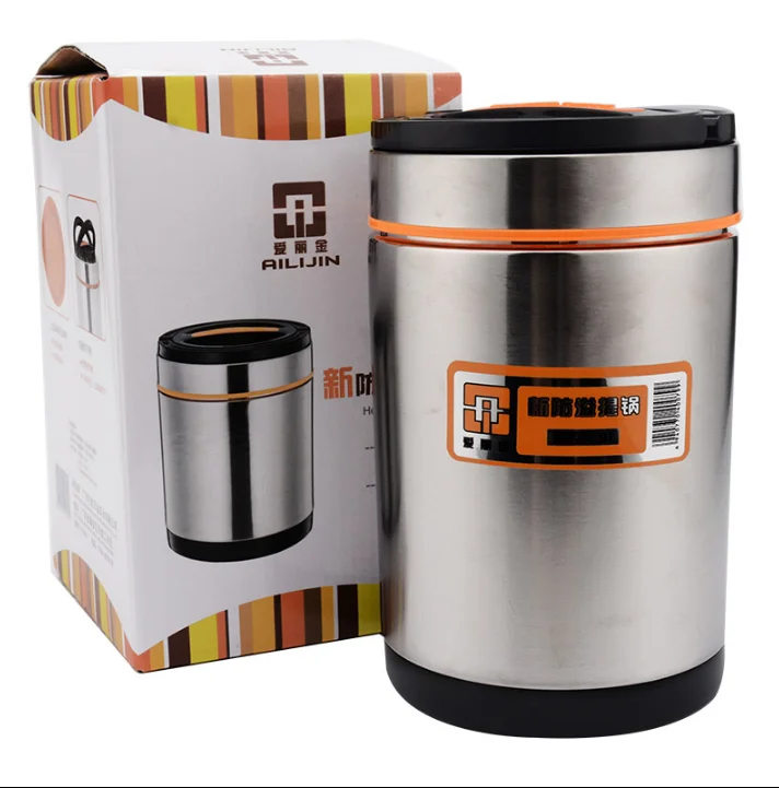 Ailijin Stainless Steel Pot Out Insulation Vessels Bento Lunch Box ...