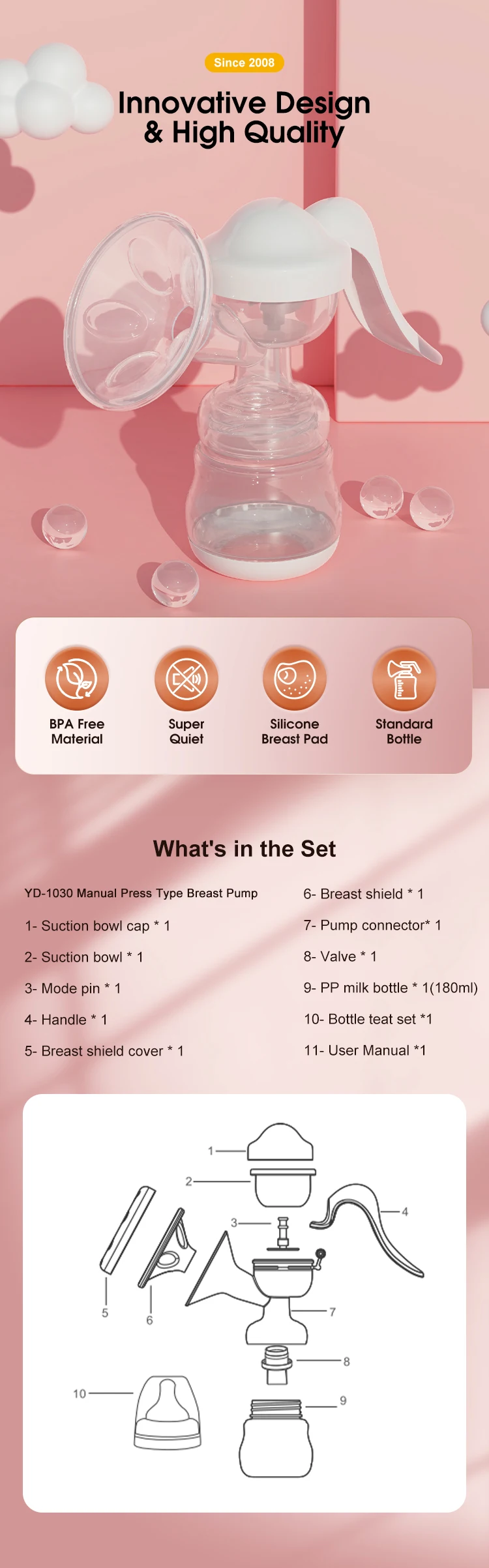 Hands Free Extractor Milk Wearable Breast Pumps Wholesale Portable ...