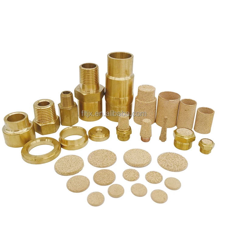 Copper Sintered Pneumatic Silencer Filter Copper Powder Sintered Filter ...