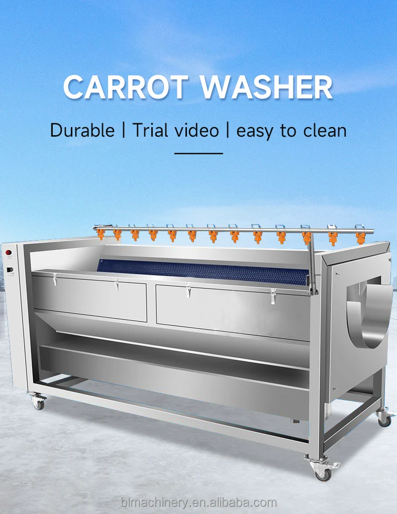 2024 Commercial Carrot Peeling Cleaning Machine Taro Ginger Cleaning ...