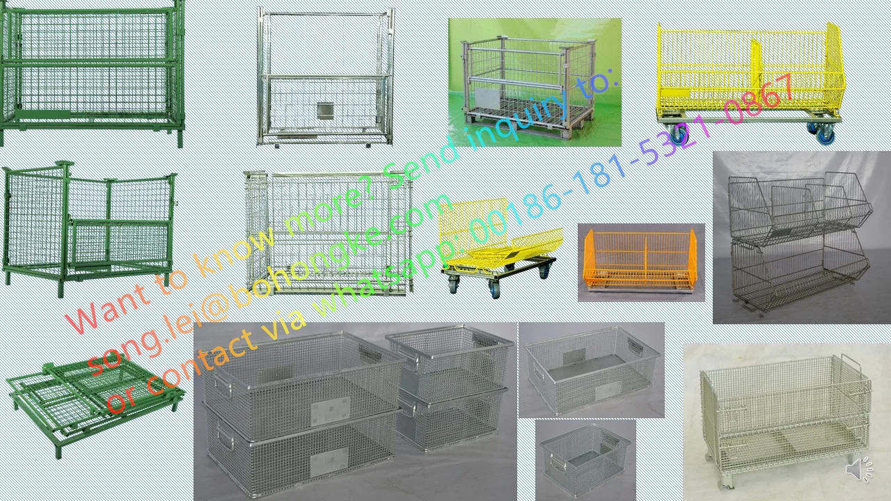 Bhk66 Strong Box Pallets Containers Made In China, Steel Cage Box ...