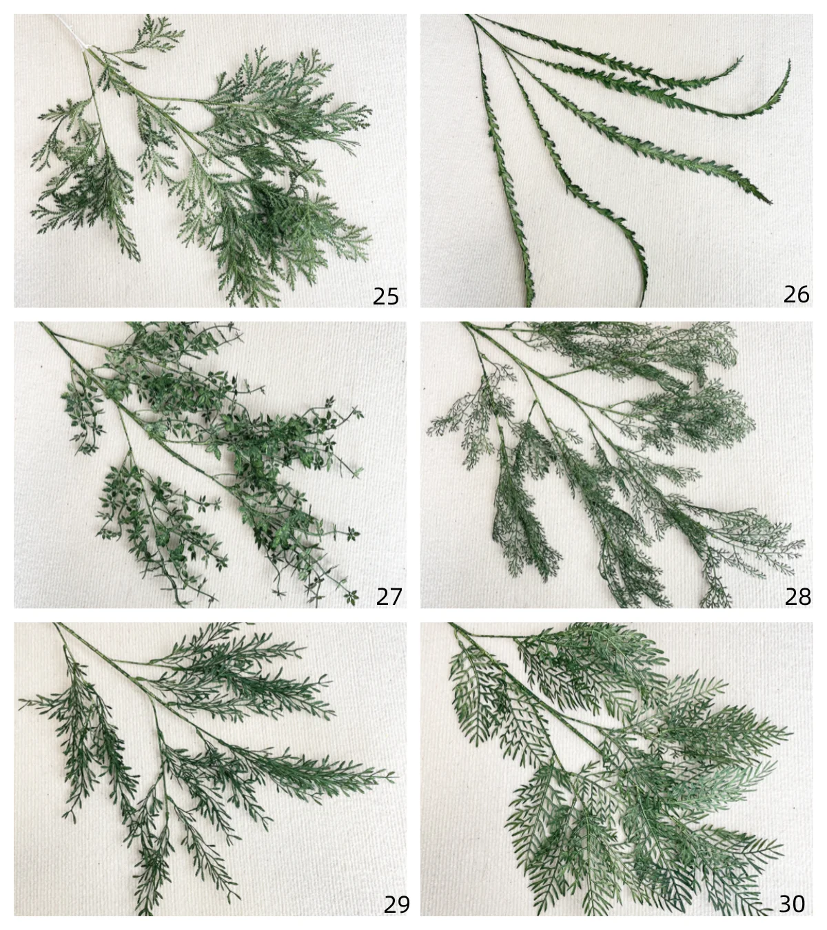 Wholesale Artificial Fern Greenery Eucalyptus Leaves Plastic Green ...