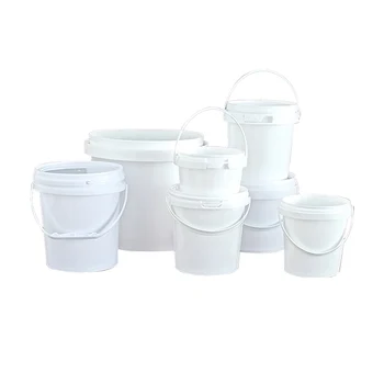 Food Grade 1l 2.5l 2l 3l 4l 5l 10l 18l 20l 5 Gallon Plastic Buckets With Handle And Lid Plastic ...