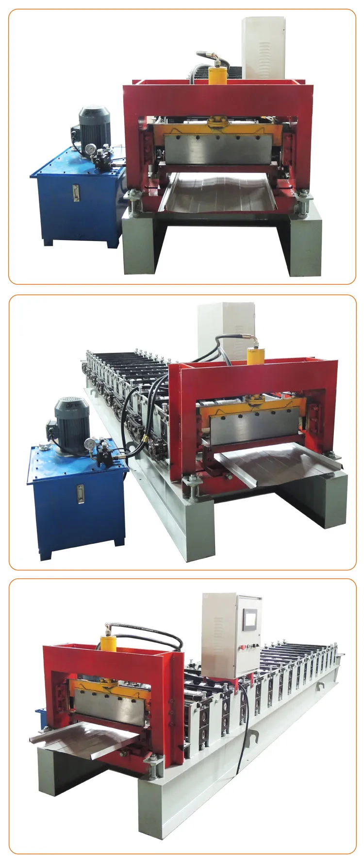 Self Click Lock Standing Seam Roll Forming Machine For Roofing - Buy ...