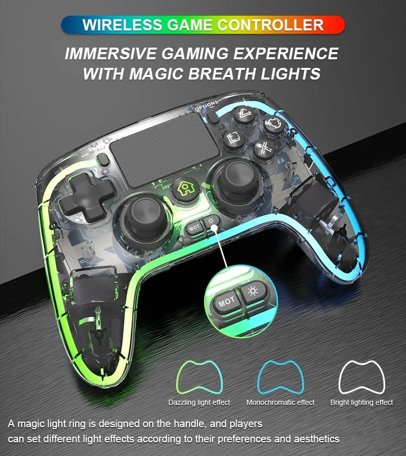 Wireless Controller for Ps4 Jostick Hall Rocker 3D Mando De Manette ...