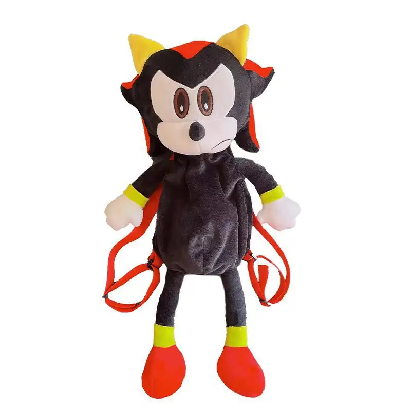 58cm Sonic Backpack,Cute Sonic Plush Doll Soft Toys Stuffed School Bag ...