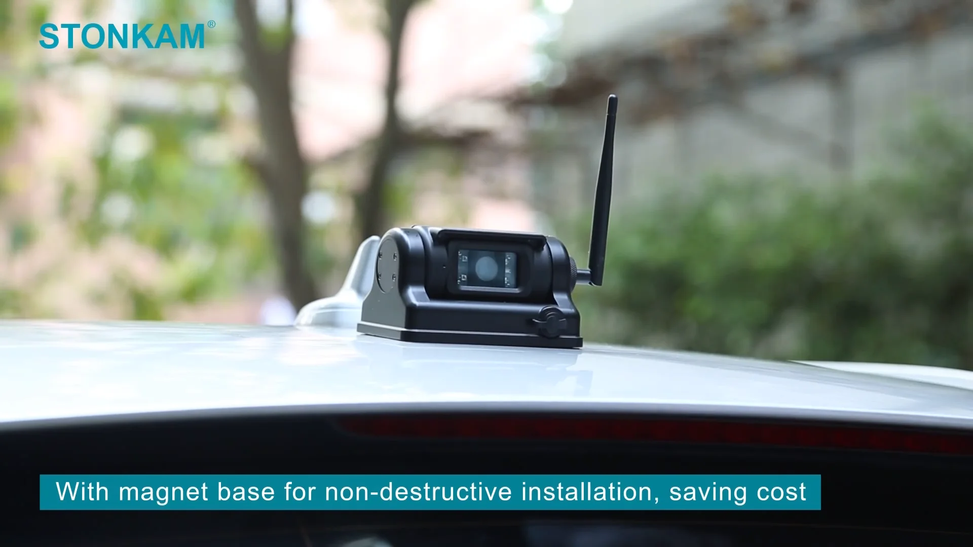 Stonkam Wireless Rear View Trailer Back Up Camera With Magnet Base ...