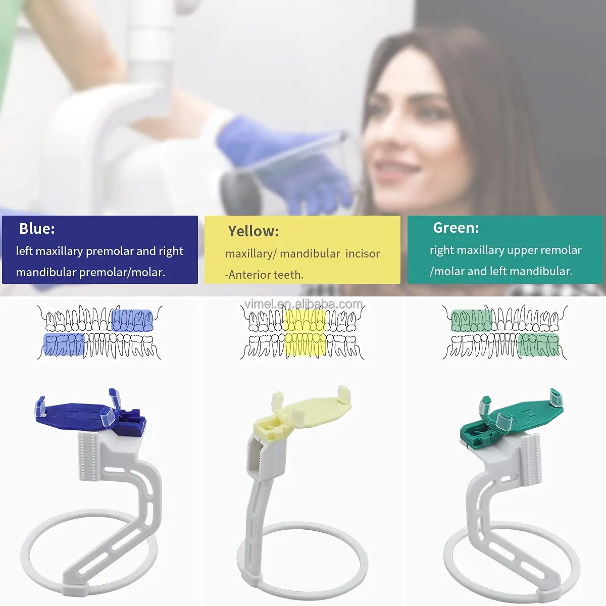 3Pcs/Set Dental Digital X-ray Film Sensor Positioner Aligner Holder ...