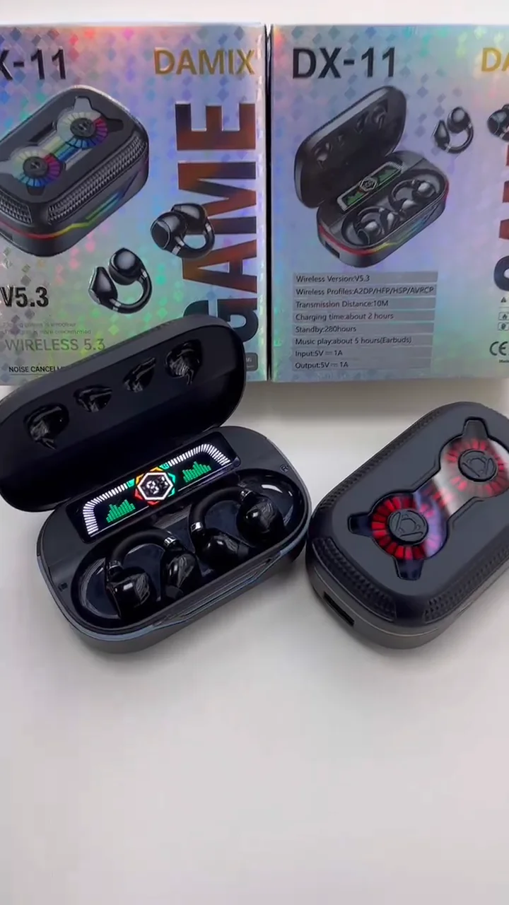 Dx-11 Tws Bt5.3 Headphones Hd Mirror Screen Led Display True Wireless ...