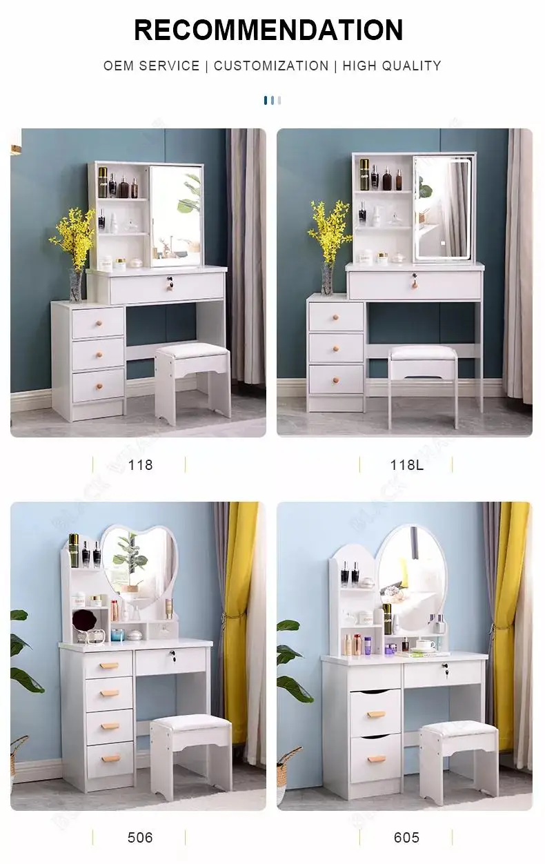 Factory Wholesale Bedroom Funiture Settocador De Maquillaje Coiffeuse ...