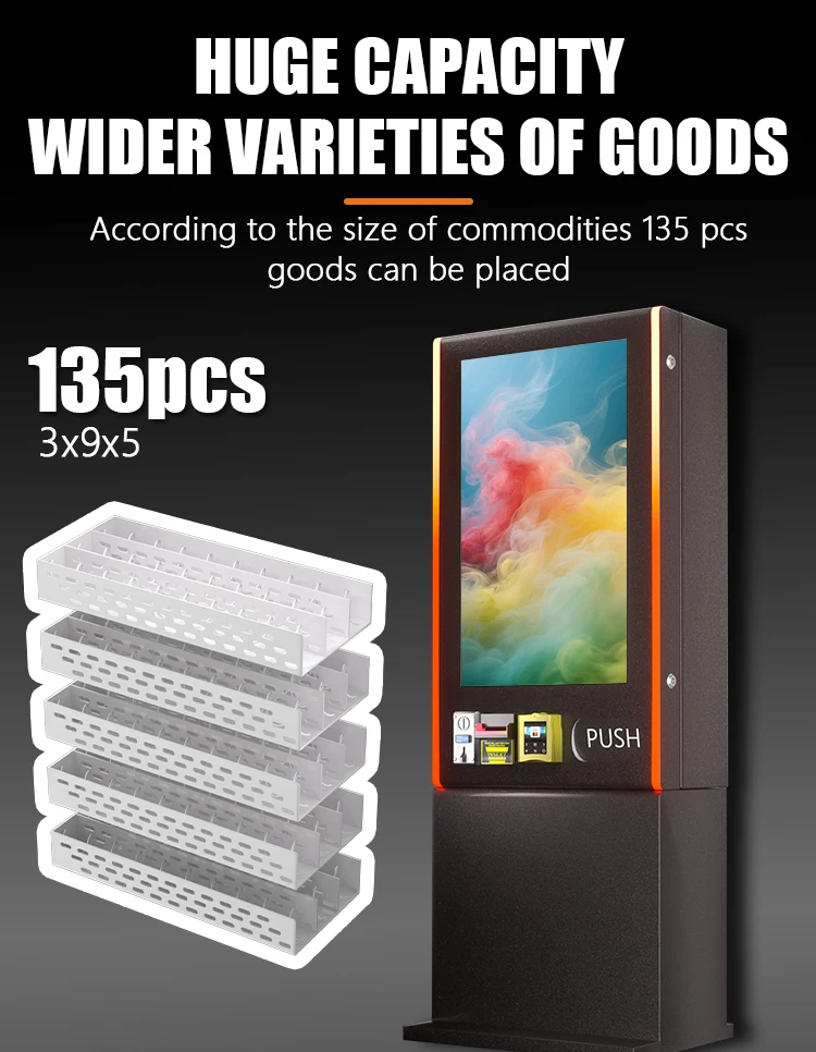 Wall Mounted Tabletop Mini Vending Machine Card Reader ID Scanner Age ...