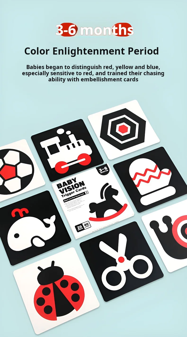 Visual Stimulation Cards for Newborns - Early Learning