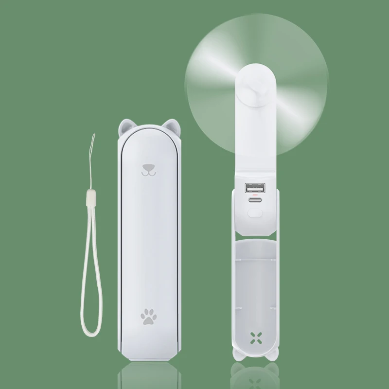 Hot Selling Multifunctional Usb Mini Fan With Power Bank Flashlight ...