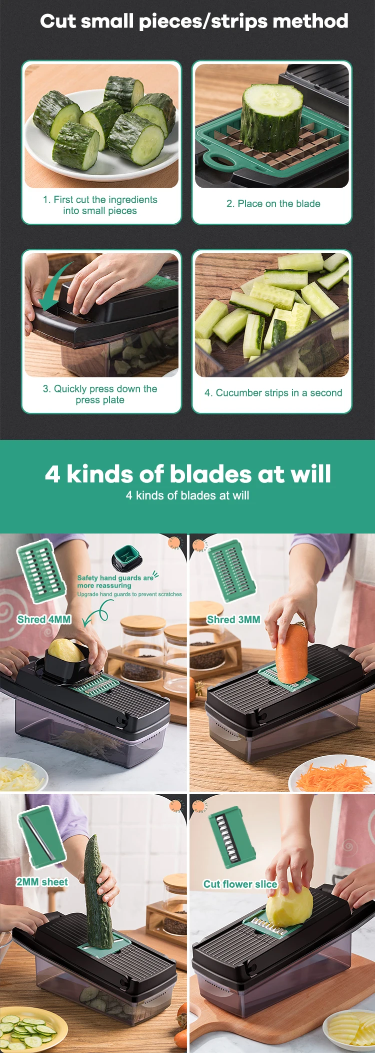 Top Selling 2023 Kitchen Manual Mandoline Fruit Vegetable Cutter Onion ...