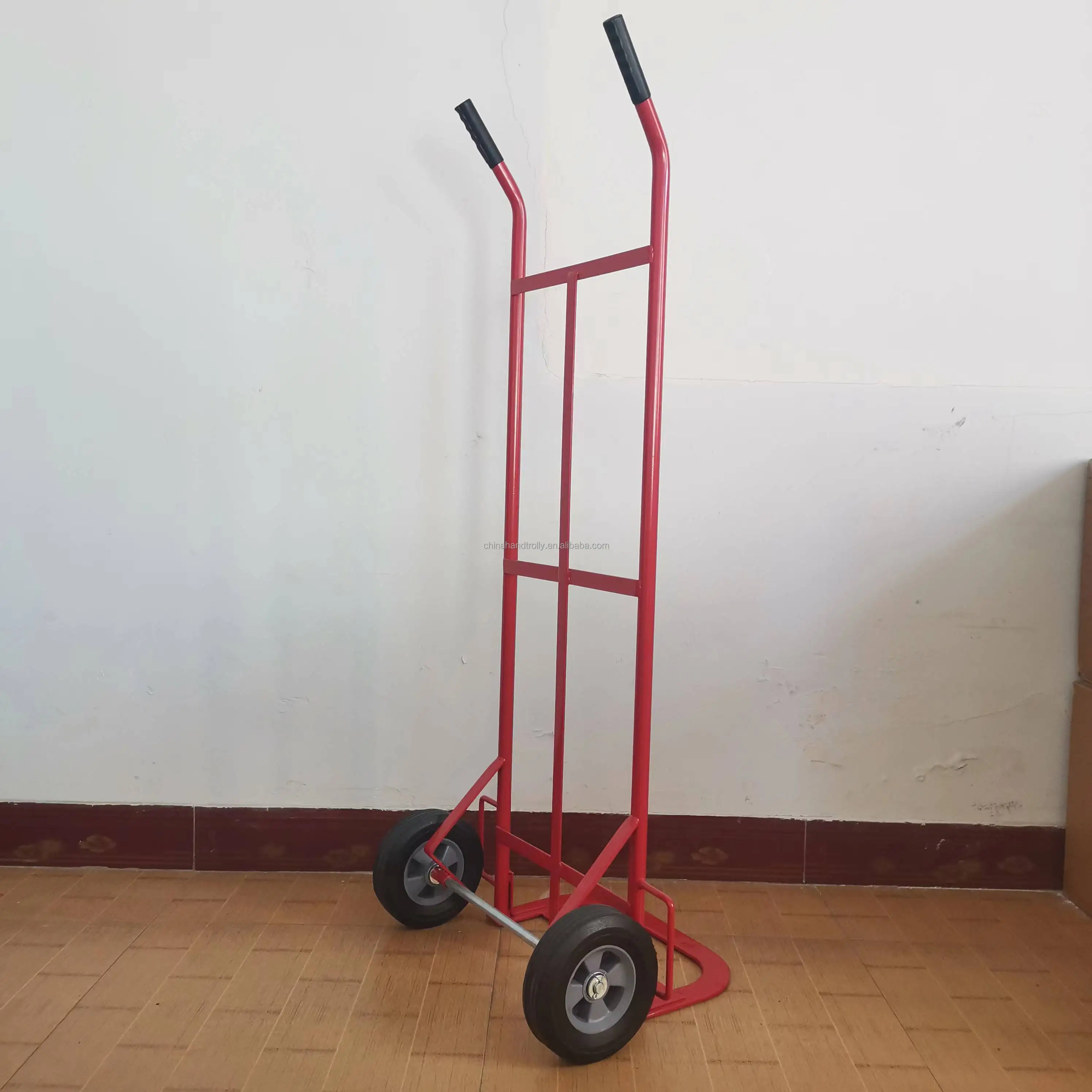 Red Small Trolley Solid Wheel Hand Truck Small Trolleys - Buy Solid ...