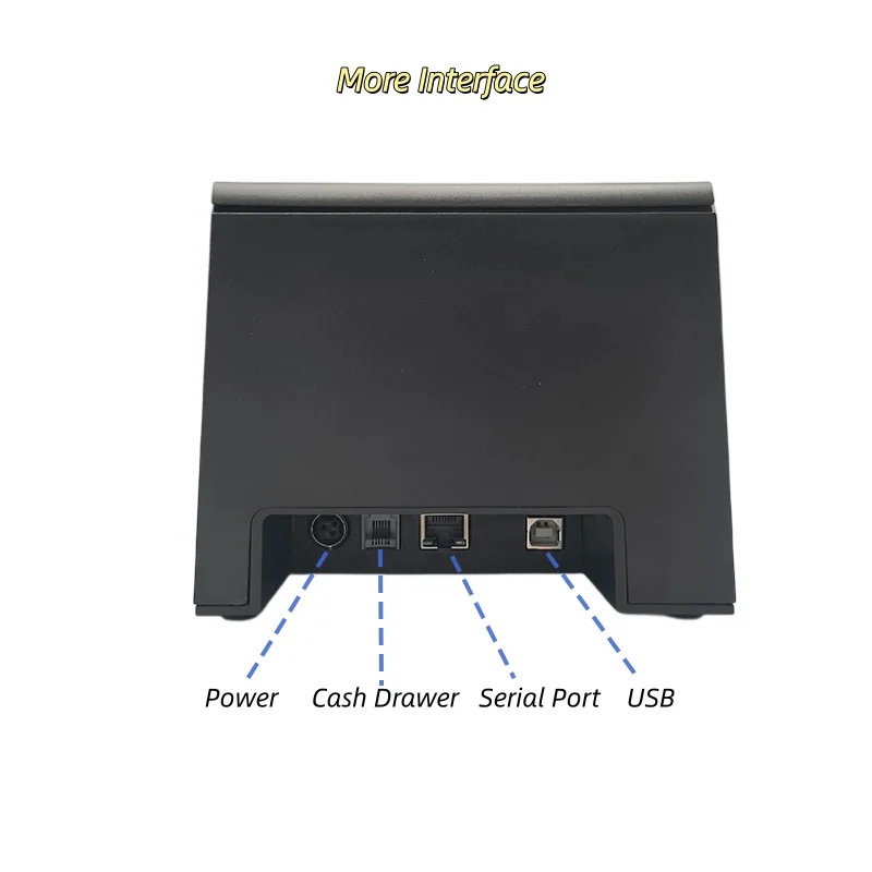 80mm Desktop Thermal Printer with Auto Cutter Support USB and Cash ...