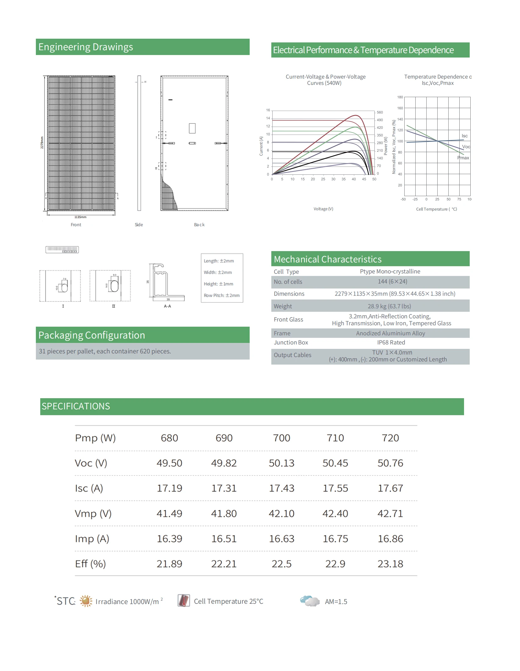 High Power 600w 670w 700w 720watt Solar Panel - Buy Solar Panel 600w ...