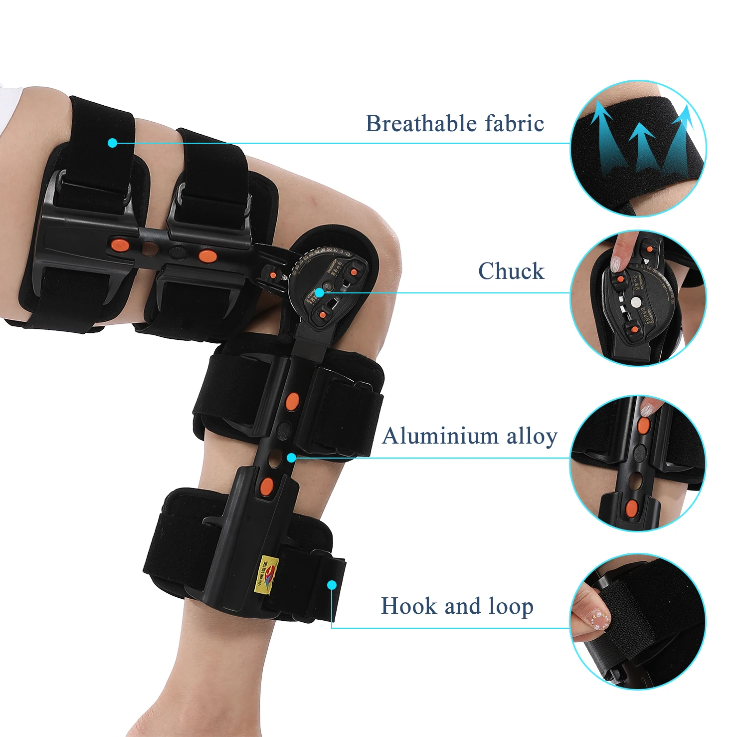 Adjustable Knee Joint Orthotics Postoperative Rehabilitation Stent With ...
