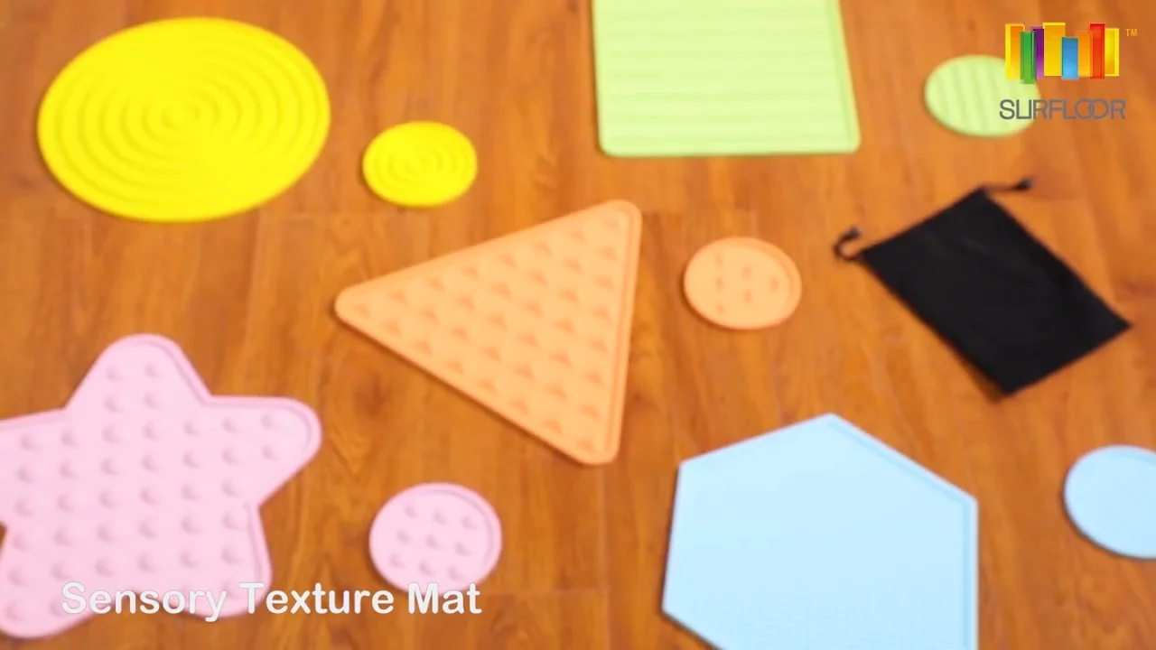 Colorful Sensory Texture Mat Different Silicone Shape Sensory ...