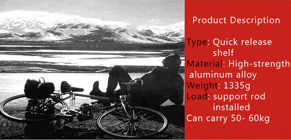 Mtb Bmx Bicycle Luggage Carrier Cargo Rear Rack Alloy Shelf Cycling ...