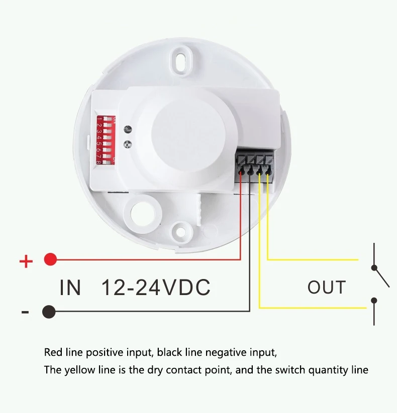 Ceiling Mounted Motion Sensor Light Switch for Hotels