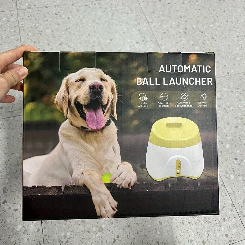 Electric Interactive Throwing Training Dog Fetch Toy Thrower Machine ...