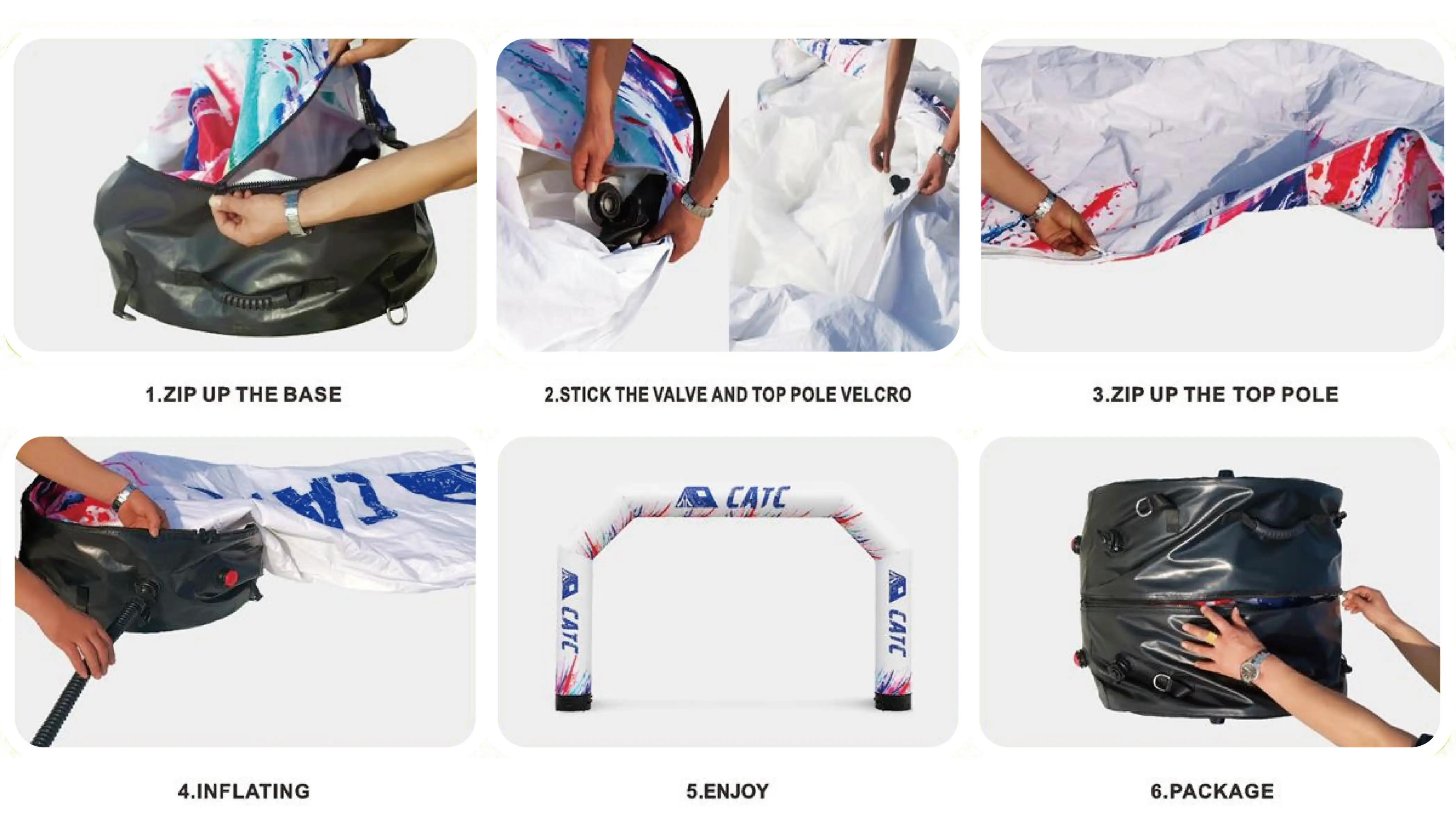 Inflatable Race Start Finish Line Arch Pvc For Gate Events In 3 Days Wed Inflatable Arch ...