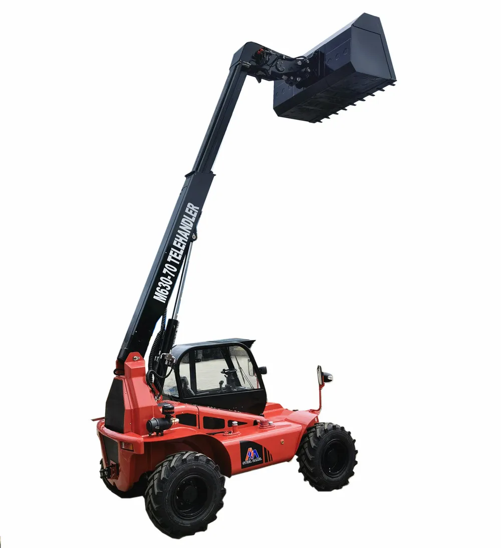 Small Telescopic Boom Lift Forklift Loader 7M Telescopic Boom Manitou ...