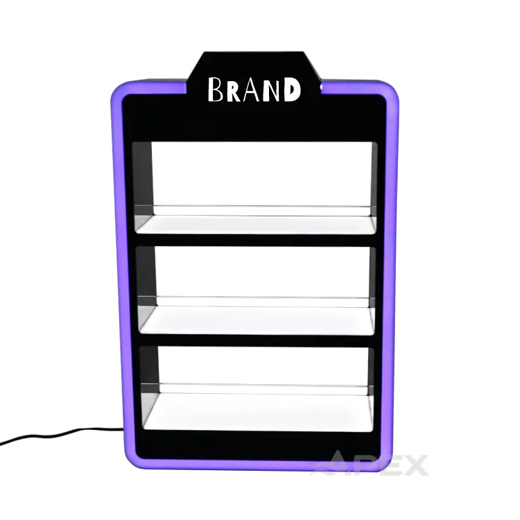 Apex Rgb Led Acrylic Display Stand 3 Layers Acrylic Display With Led ...