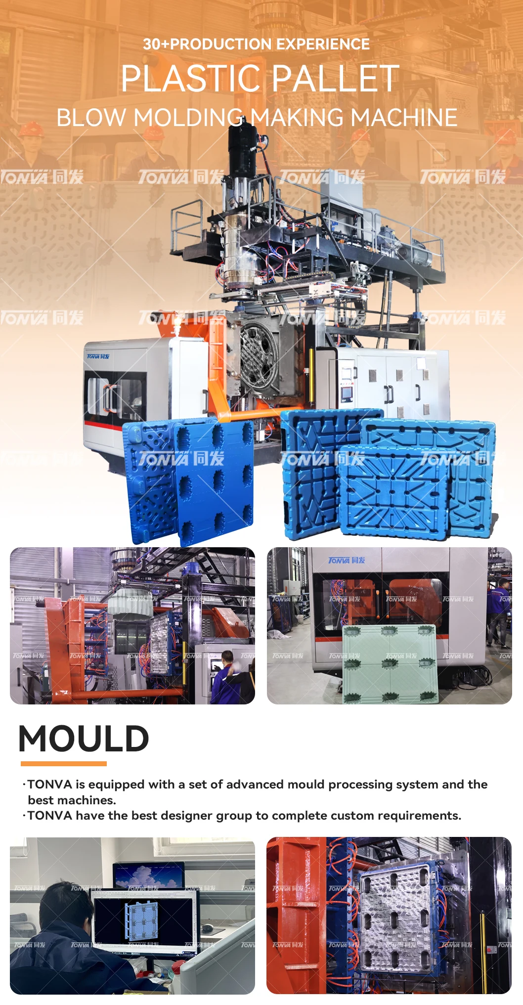 Blow Molding Nine Feet HDPE Plastic Pallets Accumulator Blow Molding Machine| Alibaba.com