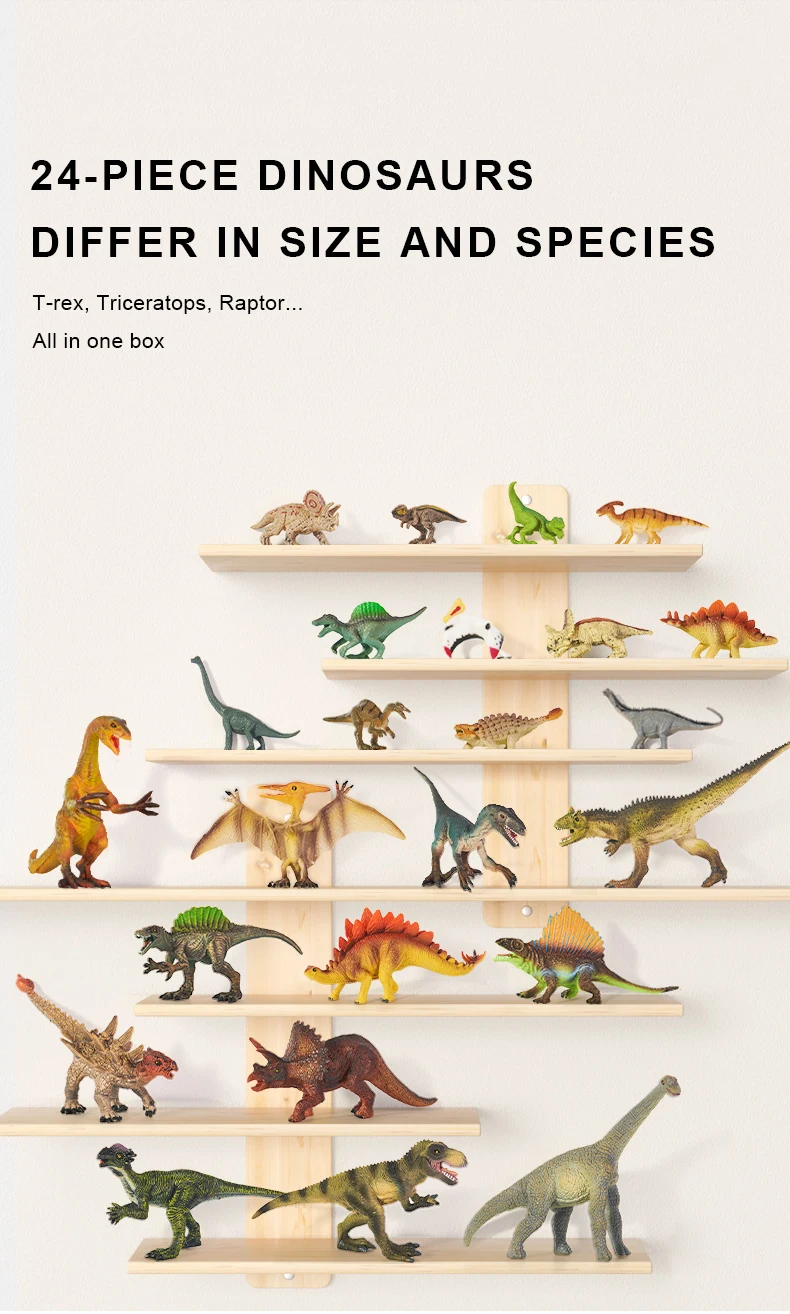 Mideer Md1213 Dinosaur Set 24pcs Model Dinosaur Wild Play Set ...