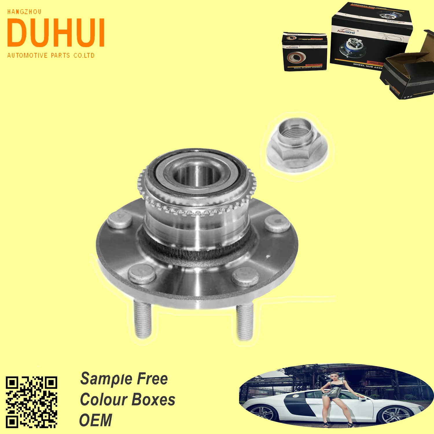 Autoround Vkba6928 Wheel Bearing Hubs R173.50 Rear Axle Mr527453 Fit ...