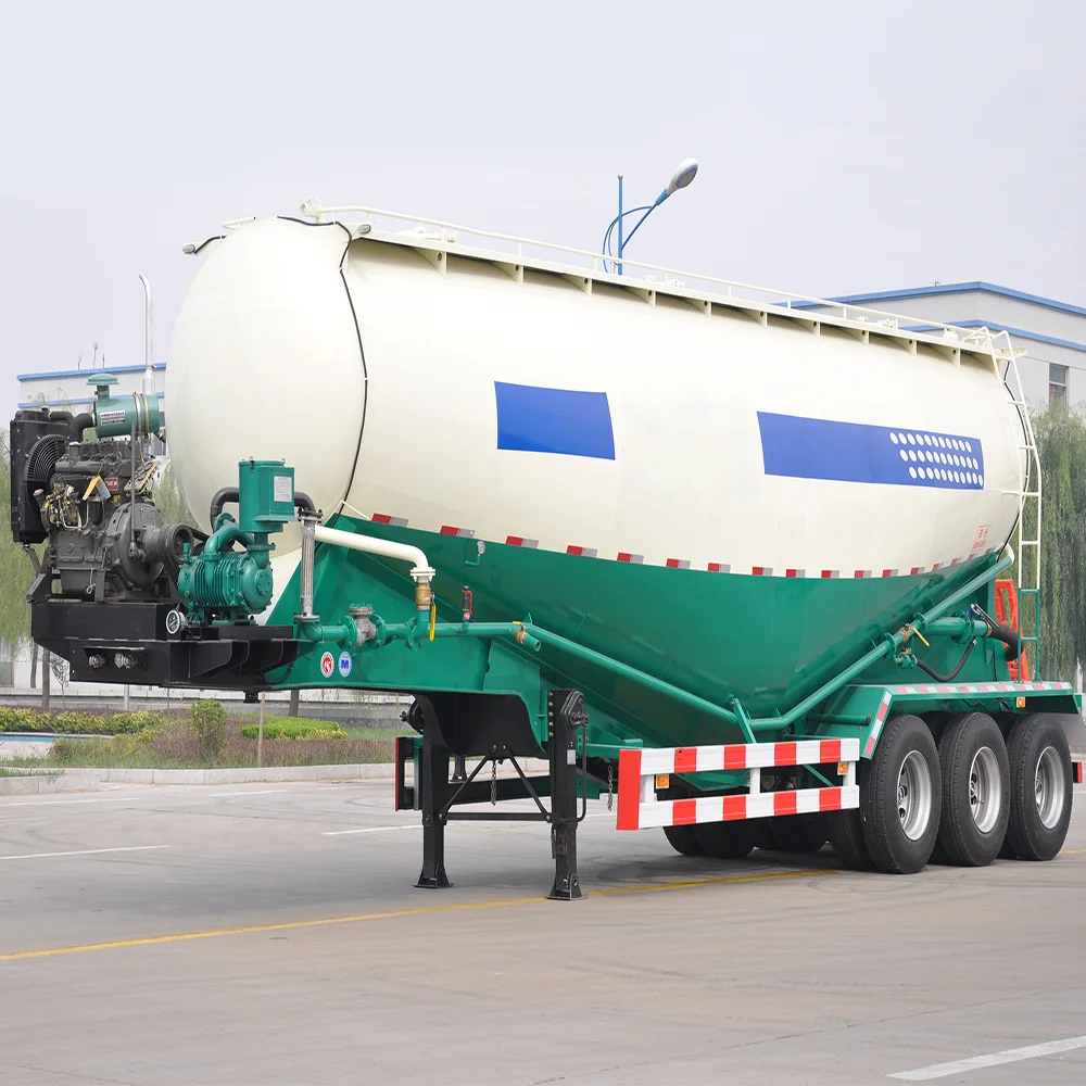 BERKLEY 3 Axles Bulk Cement Tank Semi Trailer Tractor Transport Air ...