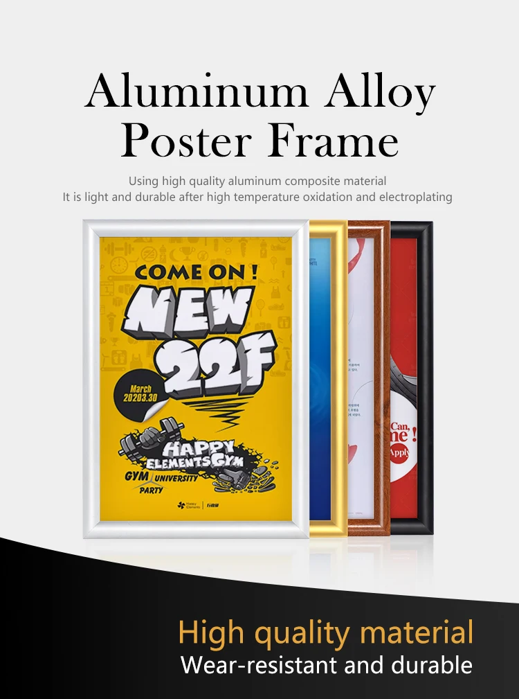 25mm A4 Snap Frame Silver Metal Snap Frame for Outdoor or Inside ...