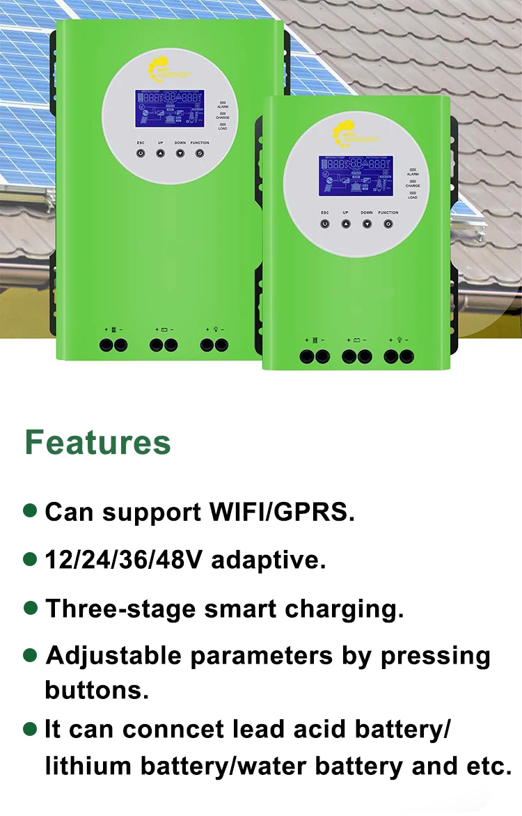 80a Solar Charge Controller Mppt 12v 24v 36v 48v Controller 80amp Solar Charge Regulator Mppt ...