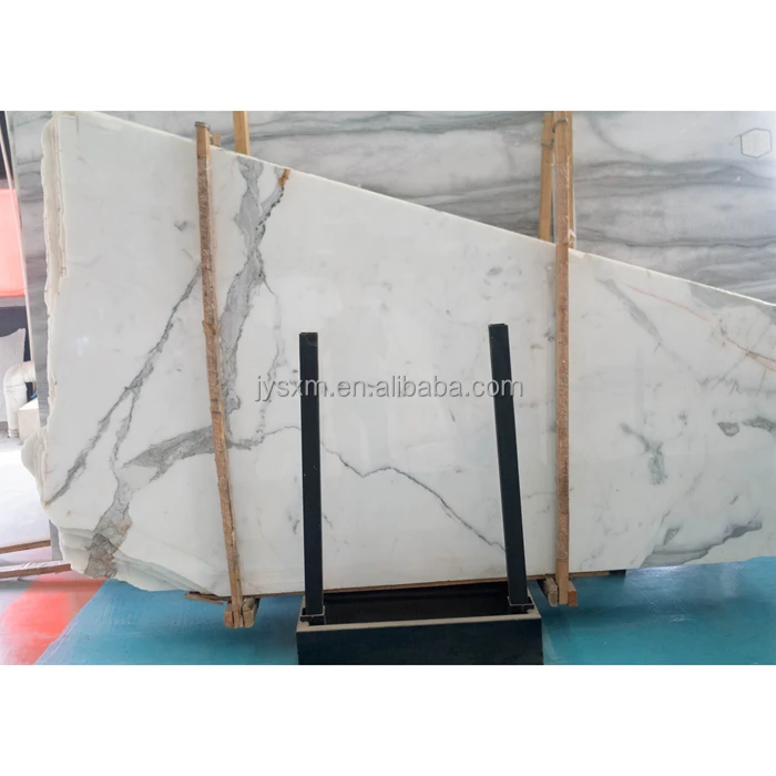 Rectangle Countertop Big Slab Calacatta White Quartz Slab - Buy Marble ...
