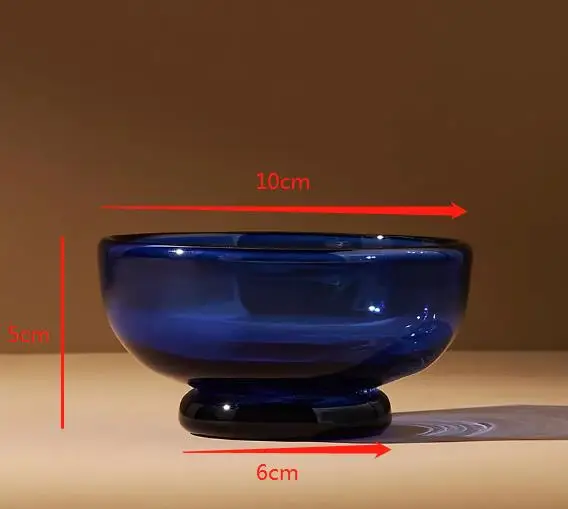 Wholesale Customized Colored Borosilicate Glass Dessert Salad Bowl With ...