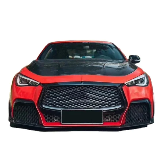 For Infiniti Q60 Body Kit Q60 Carbon Fiber Front And Rear Bumper ...