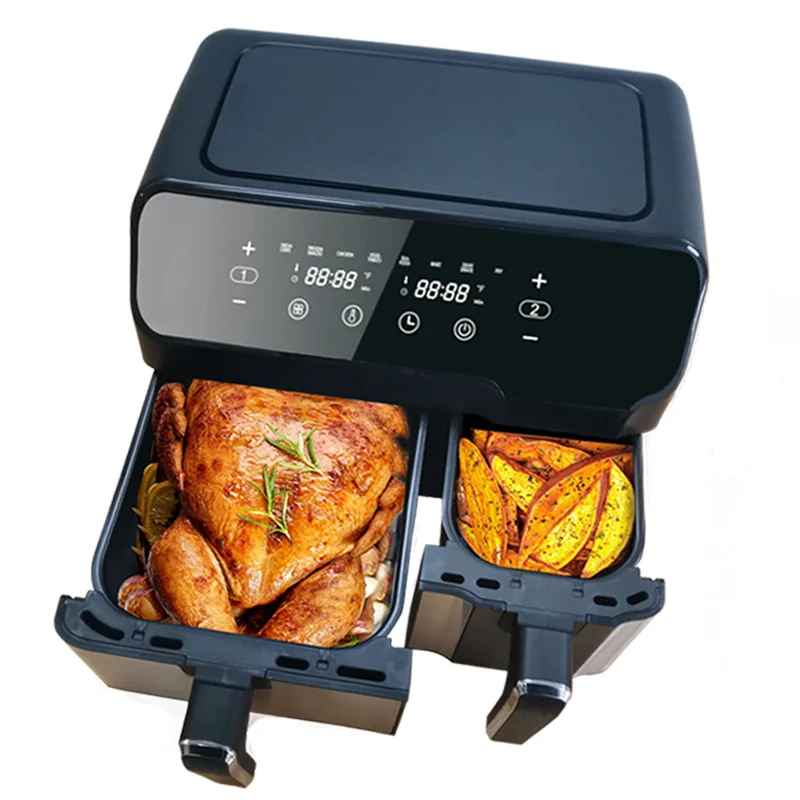 New 8L 9L Dual Basket Air Fryer - Separate Cooking Zones