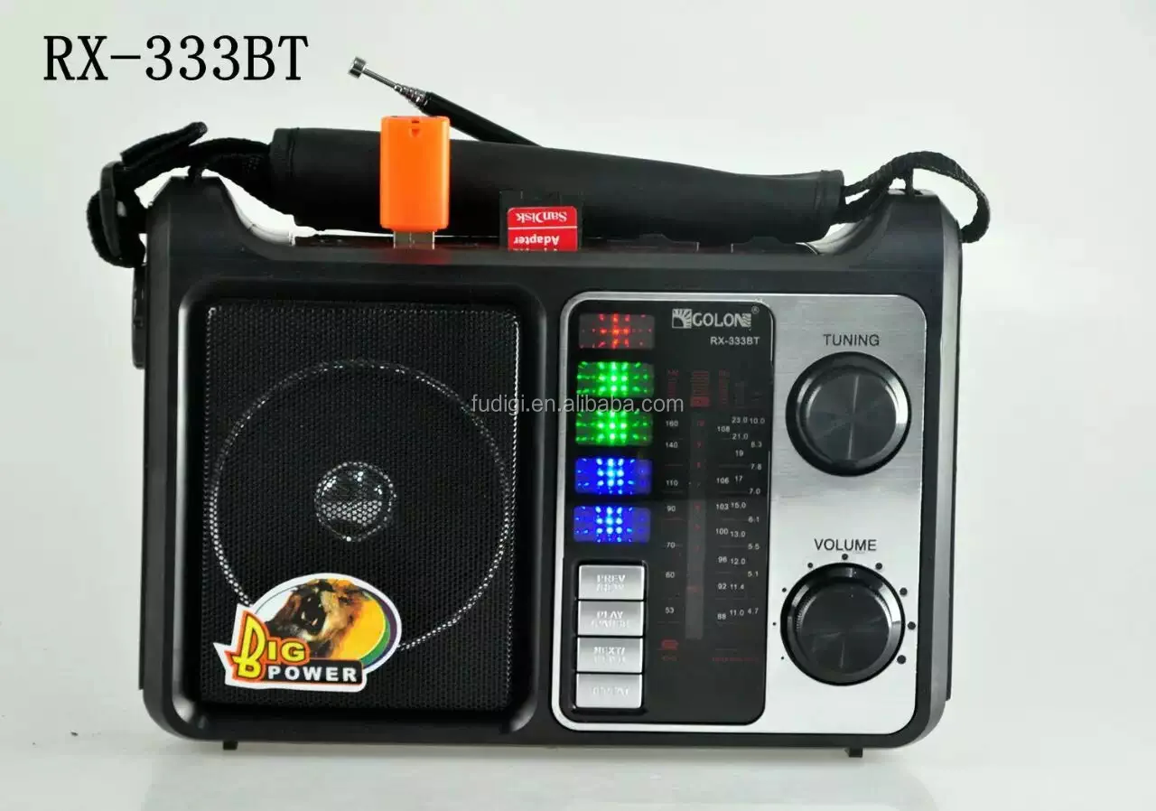 GOLON RX-333BT Portable Radio - 3 Band FM/AM/SW Receiver