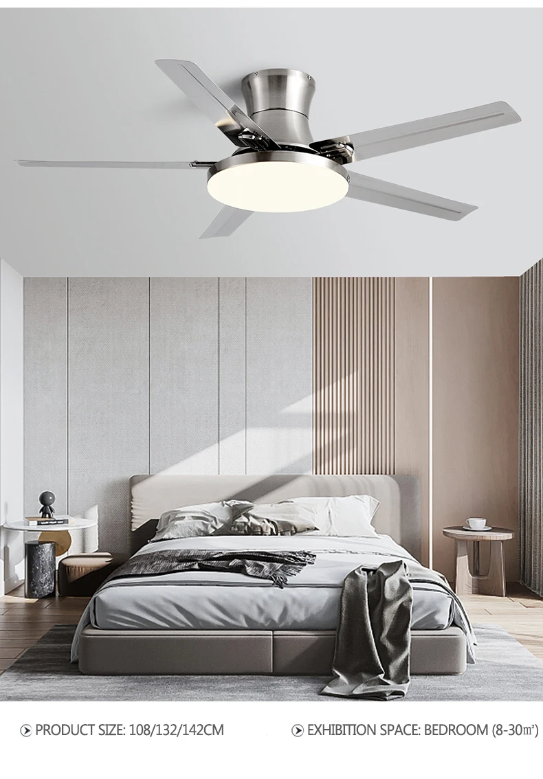 Modern Luxury Indoor Ceiling Fan Decoration Intelligent Remote Control ...