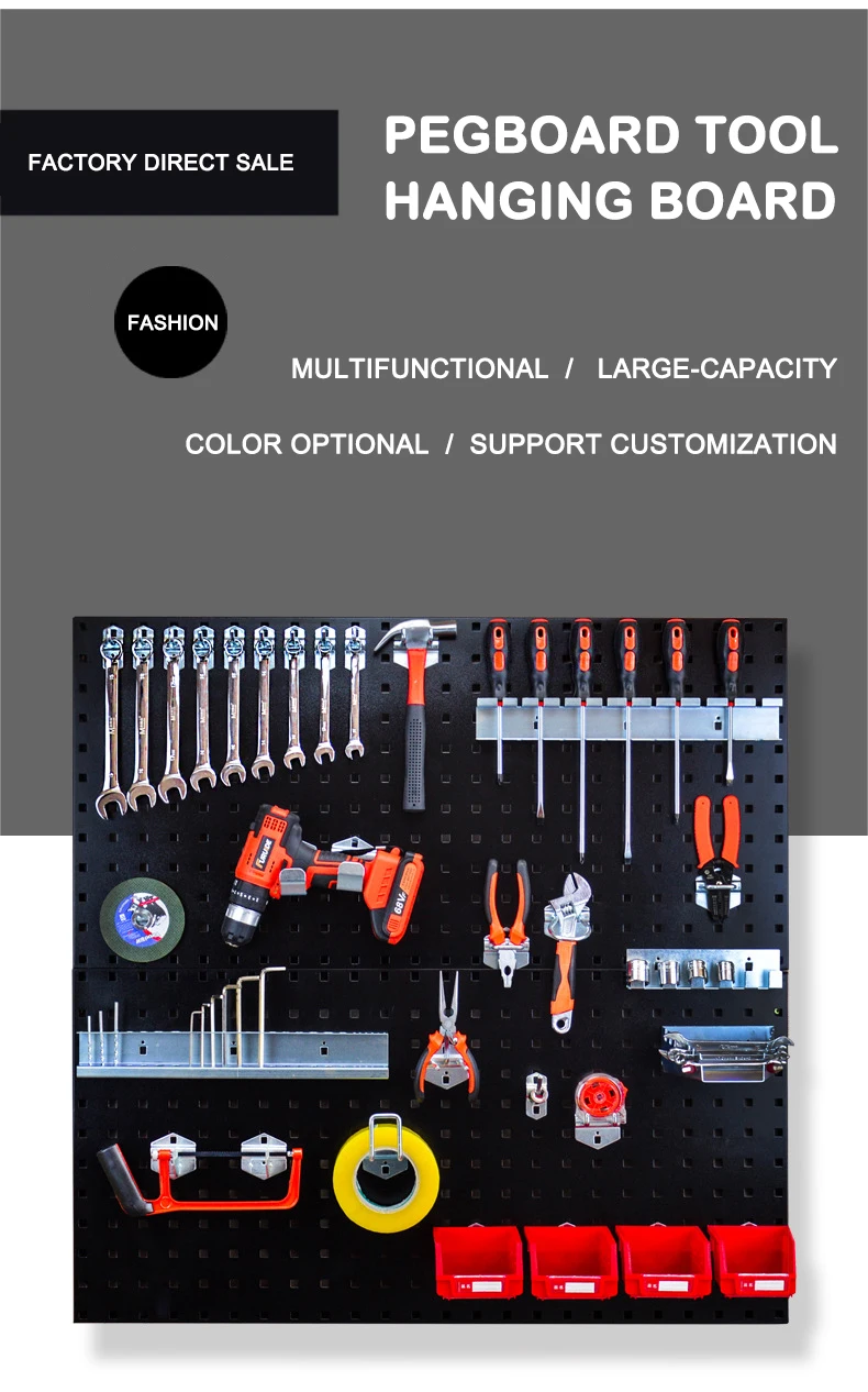 Kainice Metal Display Pegboard - Versatile & Durable Racks