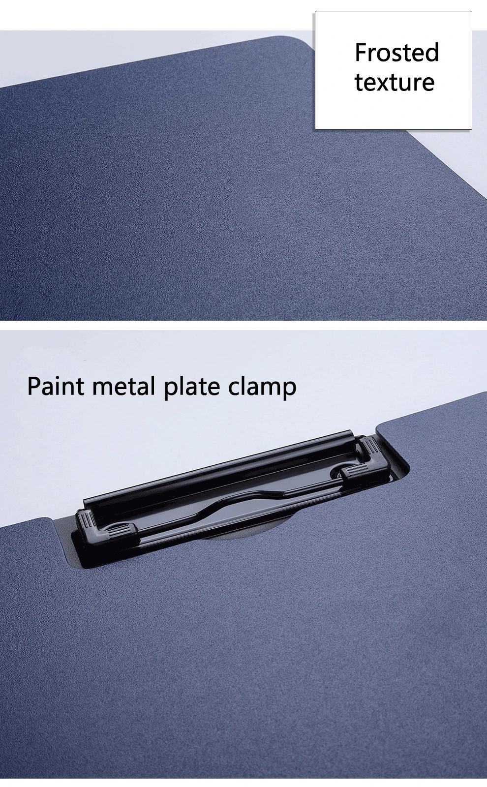 Office A4 Foldable Plastic Frosted Cover Clipboard Metal File Folder ...