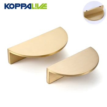 Koppalive 9013 Brass Half Moon Handle Cabinet Semicircle Handle